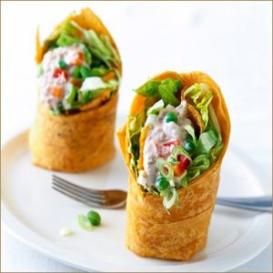 Cilantro Chicken Wrap with Creamy Almond Butter Sauce | MaraNatha